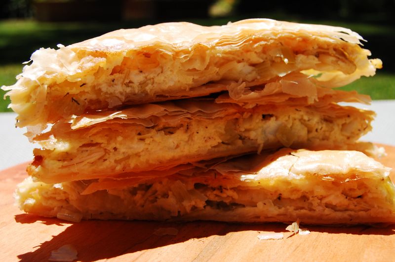 Savory Leek and Feta Phyllo Pie - California Greek Girl — California ...