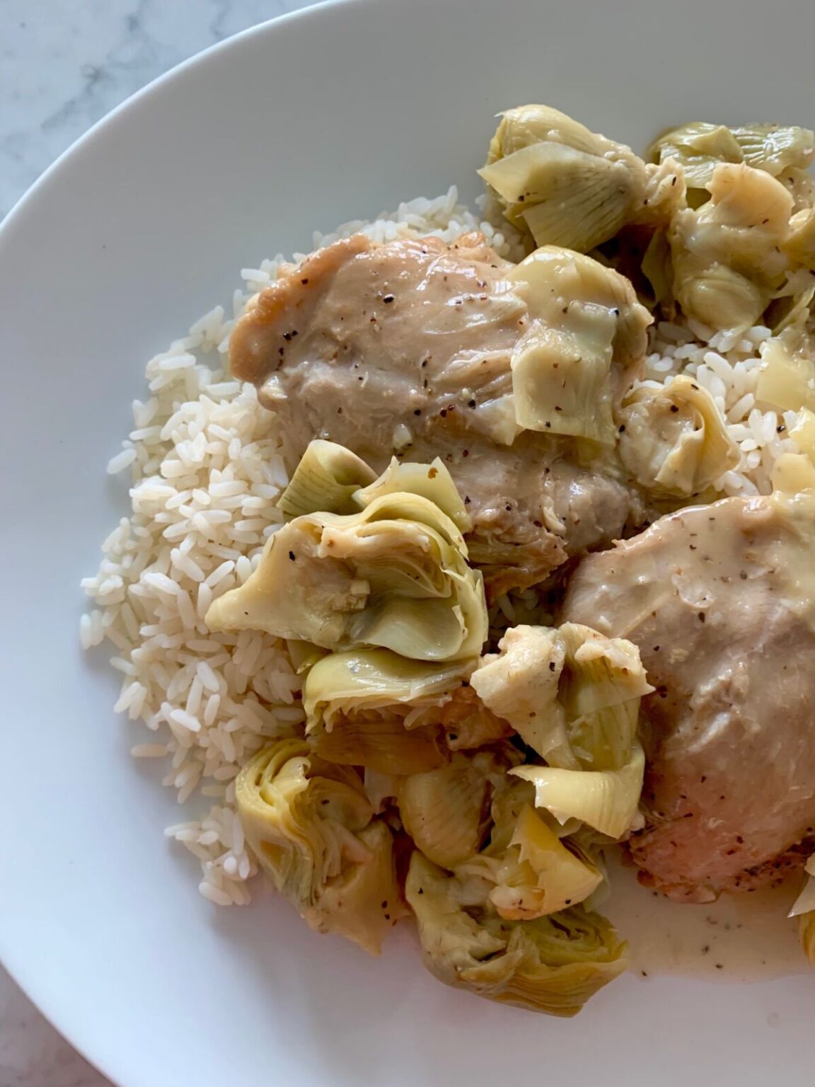 Greek Braised Chicken with Artichokes " Kotopoulo Lemonato ...