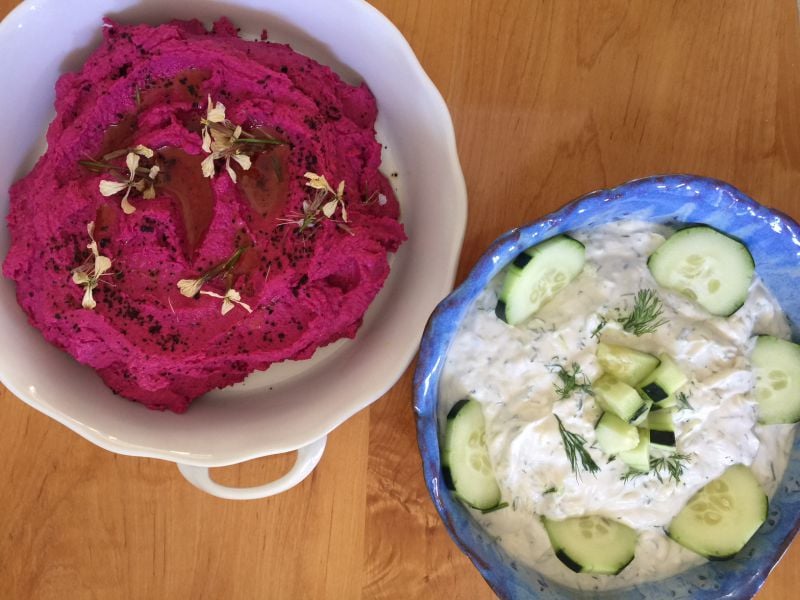 Roasted Beets with Potato Garlic Sauce –”Patzaria” - California Greek ...