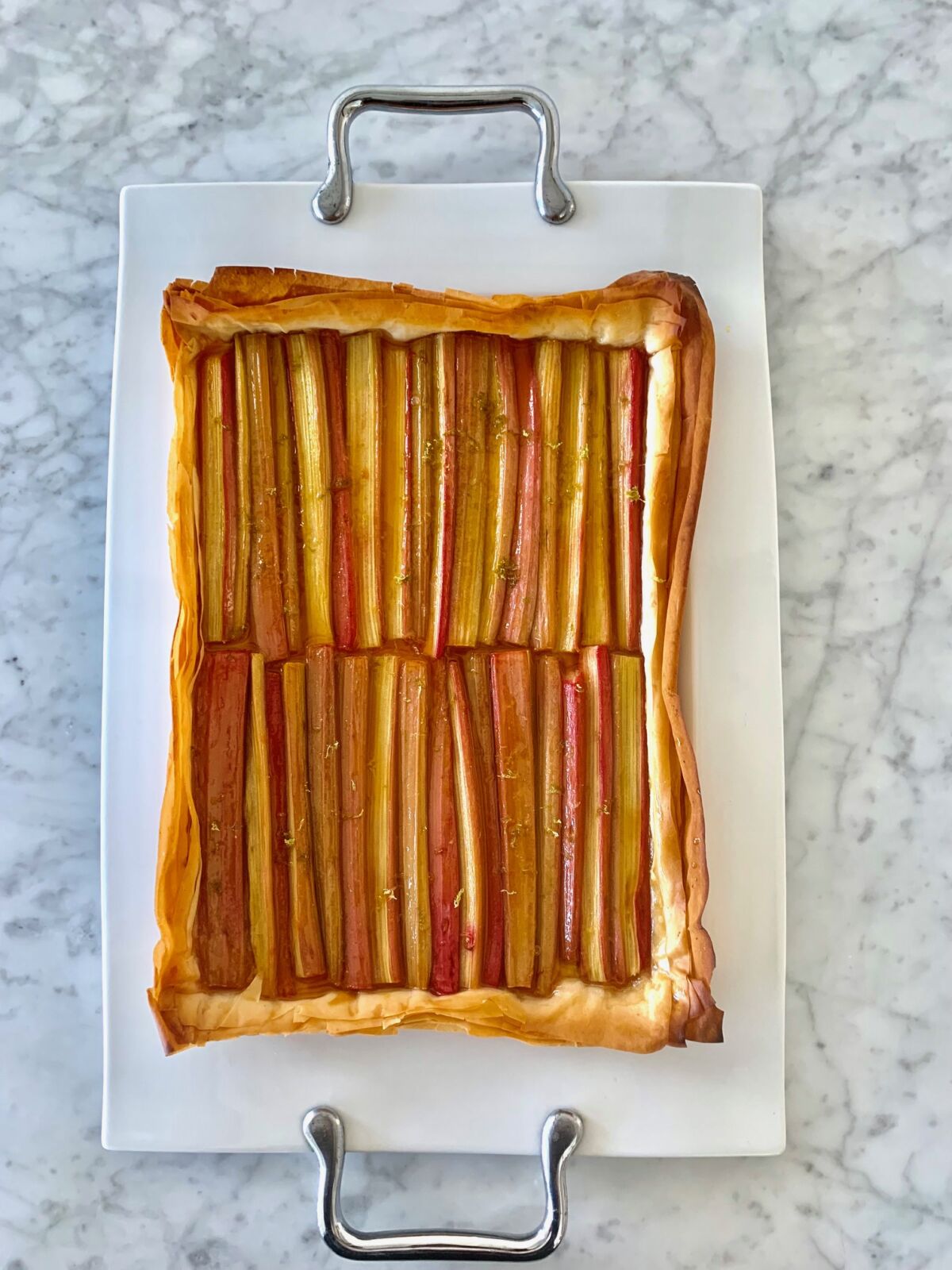 Rhubarb Phyllo Tart California Greek Girl — California Greek Girl