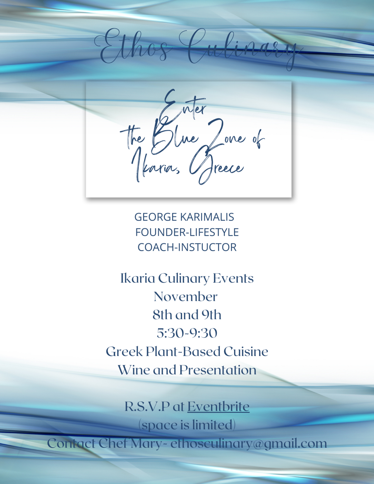 Blue Zones is Coming to Ethos from Ikaria, Greece. - California Greek ...